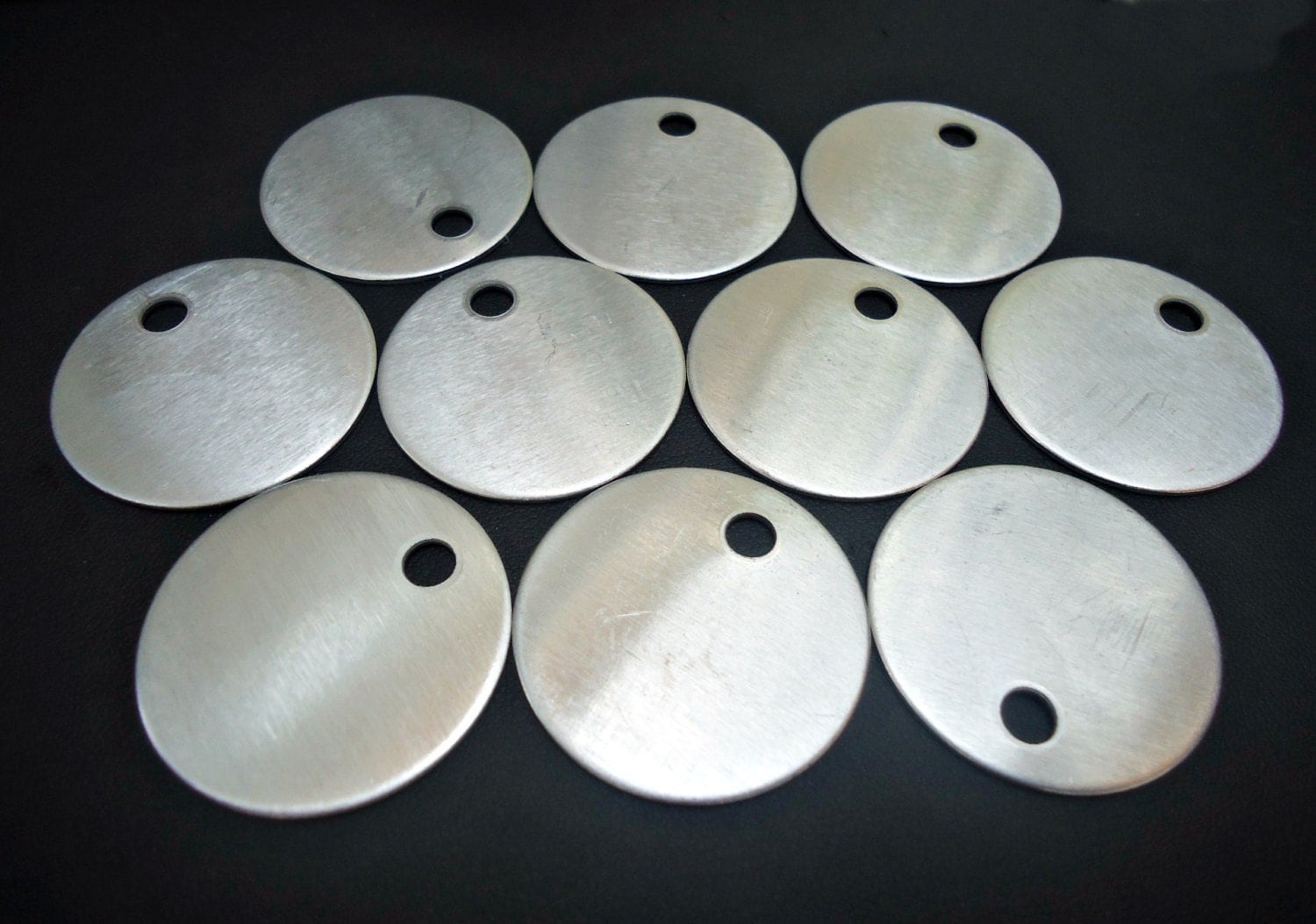 10 Round Aluminum Stamping Blanks 1.25 Wide MEDIUM