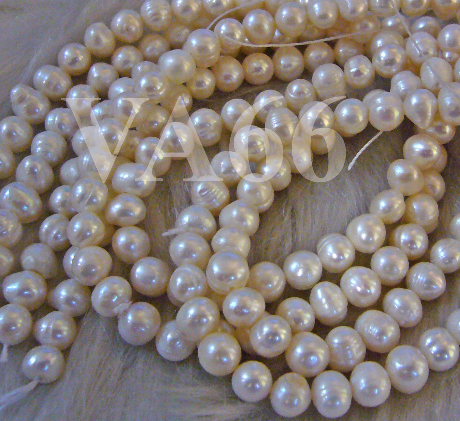 DIY 15 Fresh Water Pearls Round Pearl Beads White