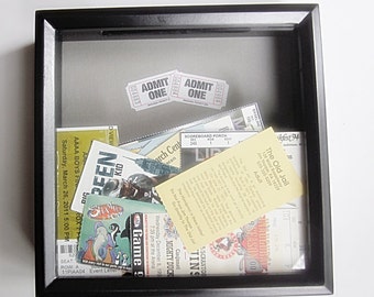Popular items for ticket shadow box on Etsy