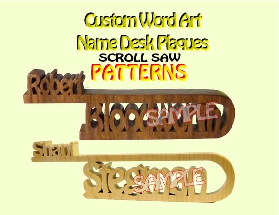 Scroll Saw Name Patterns