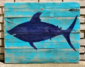 Popular items for wood shark sign on Etsy
