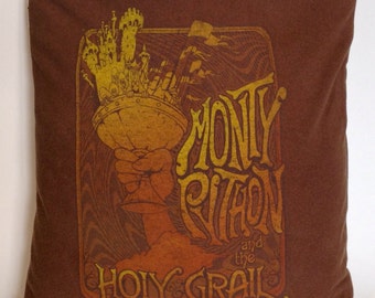 Monty Python and the Holy Grail Upcycled T-Shirt Pillow Slip Cover 16 ...