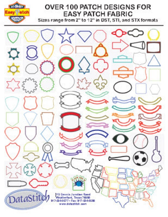 Items similar to Easy Patch Borders - Badge - Embroidery - Sewing ...