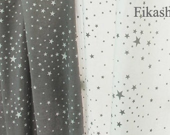 White stars fabric | Etsy