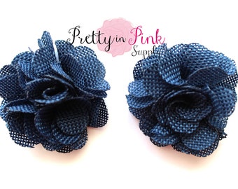 Navy blue burlap | Etsy