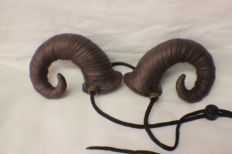 Custom Made To Order Large Brown Ram Horns by WildPlumBoutique