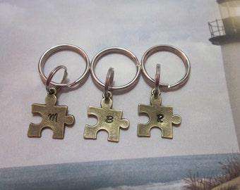 3 Best friends keychains - choose bronze or silver - 3 BFF keychains ...