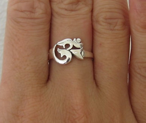 Sterling Silver OM Ring
