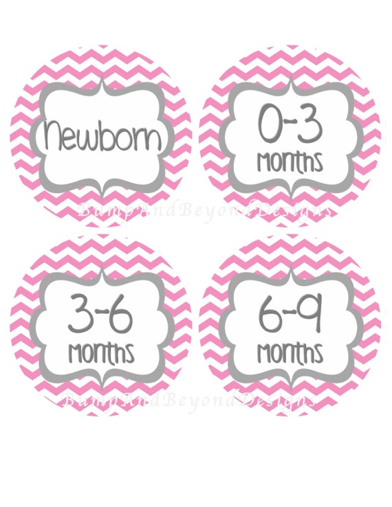 Baby Storage Labels Printable Baby Clothes Organization