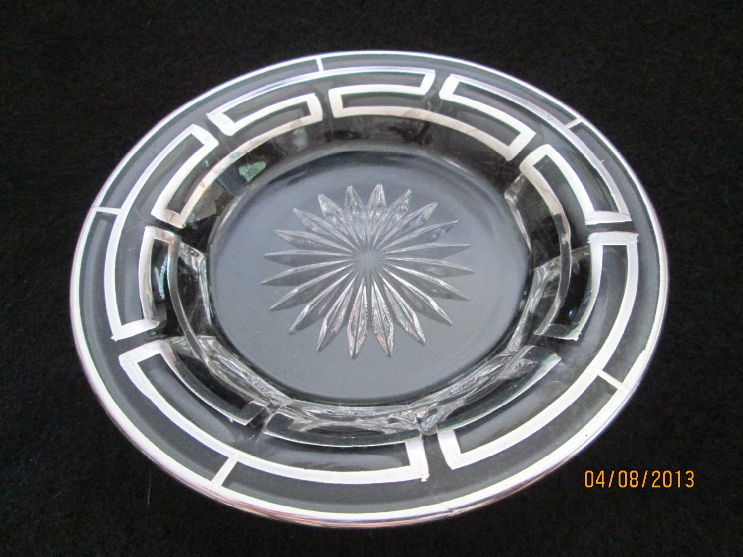 Fabulous Greek Key Sterling Silver Overlay Plate – Haute Juice