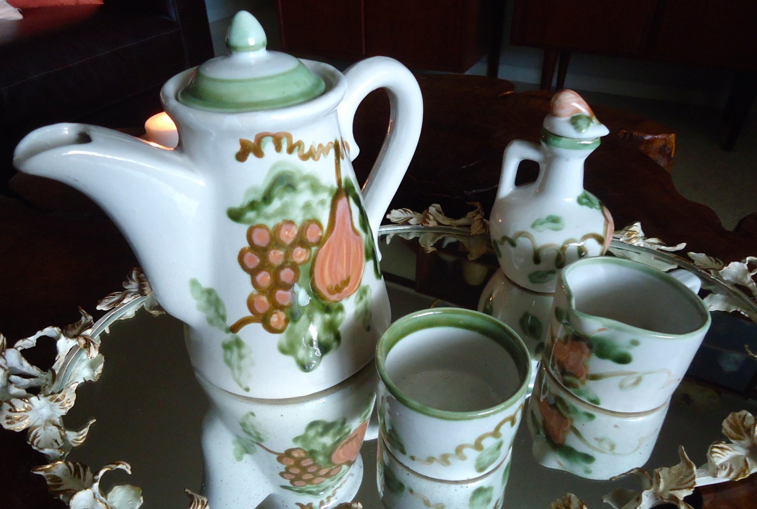 Vintage 1950’s John B. Taylor Ceramics Harvest Tea Set + Bonus = 6 ...