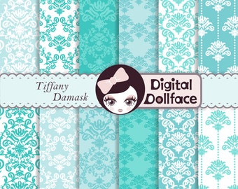 Popular items for teal scrapbook paper on Etsy