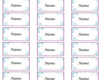 Popular items for frozen name tag on Etsy