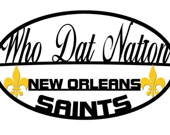 Popular items for who dat nation on Etsy
