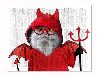 Devil cat costume | Etsy