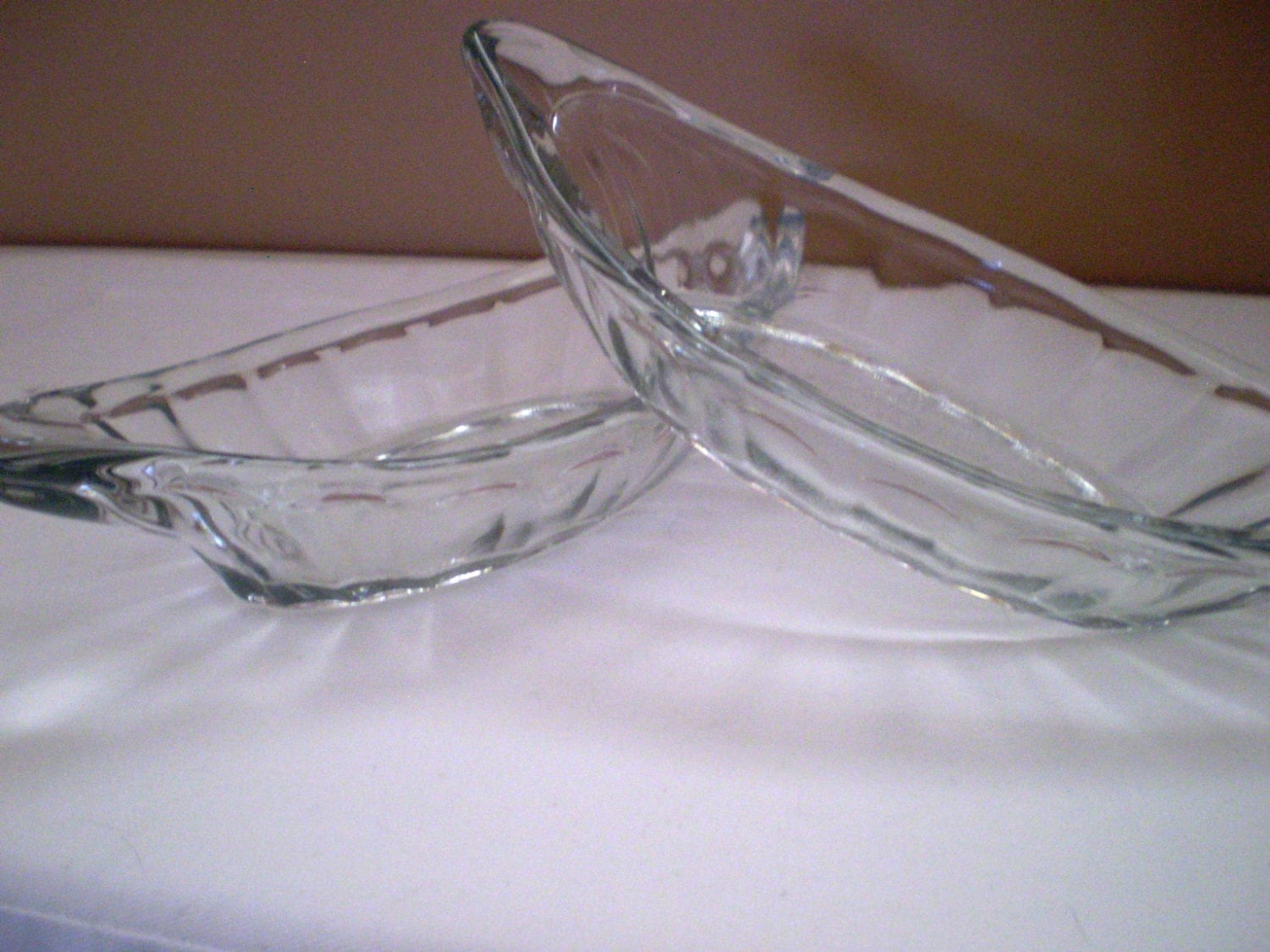 Pressed Glass Banana Split Sundae Dish – Set of two – Haute Juice
