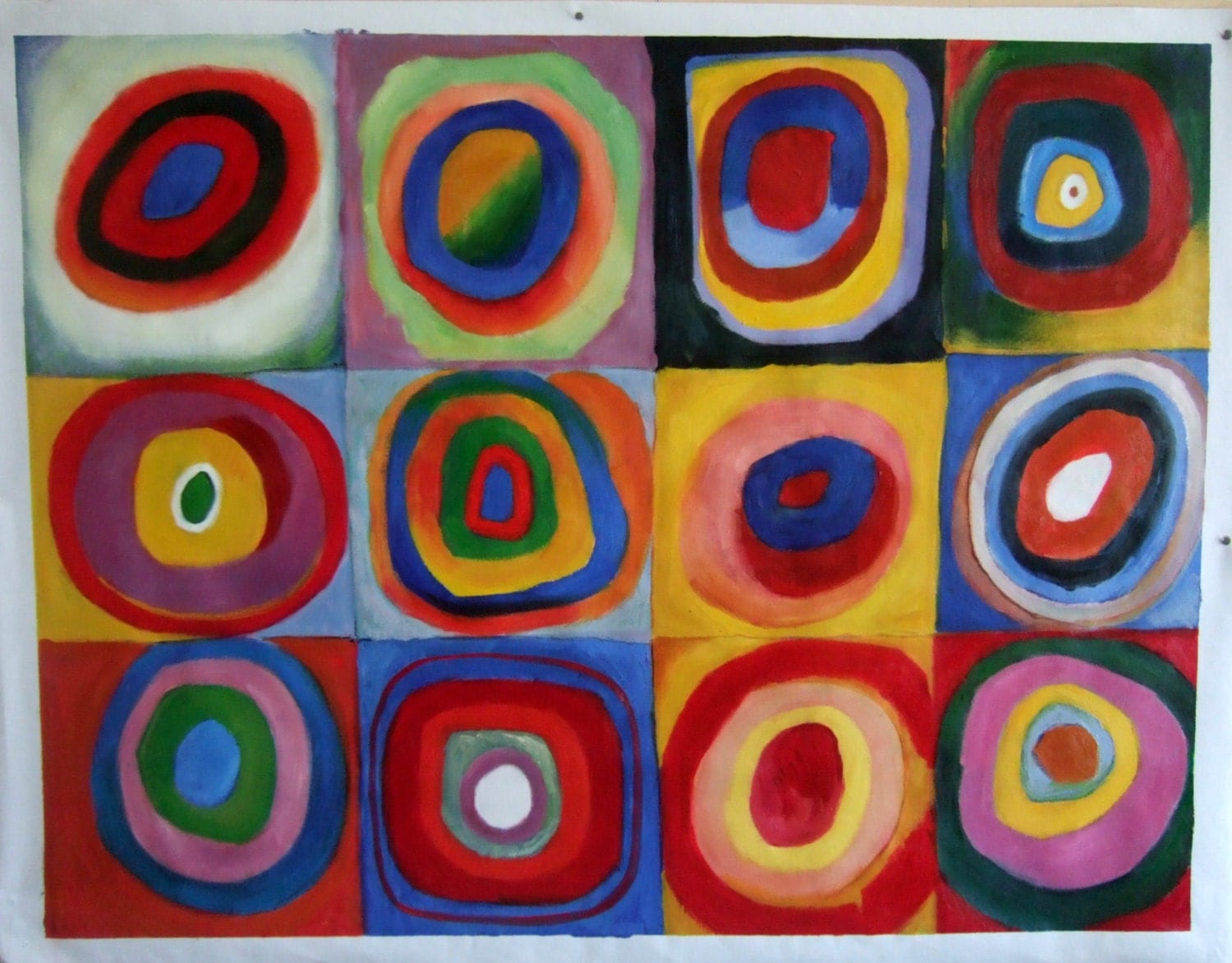 Wassily Kandinsky Farbstudie Quadrate Color Study of