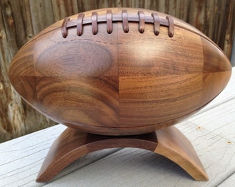 Wood football | Etsy