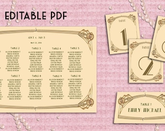 Great Gatsby Style Art Deco Birthday Party Invitation 21st