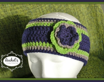 Seahawks Headband - Seahawks Earwarmer - Crochet Headband - Crochet ...