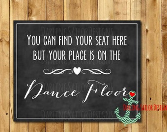 Dance floor sign | Etsy