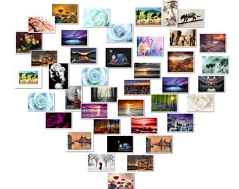 Heart shaped canvas | Etsy