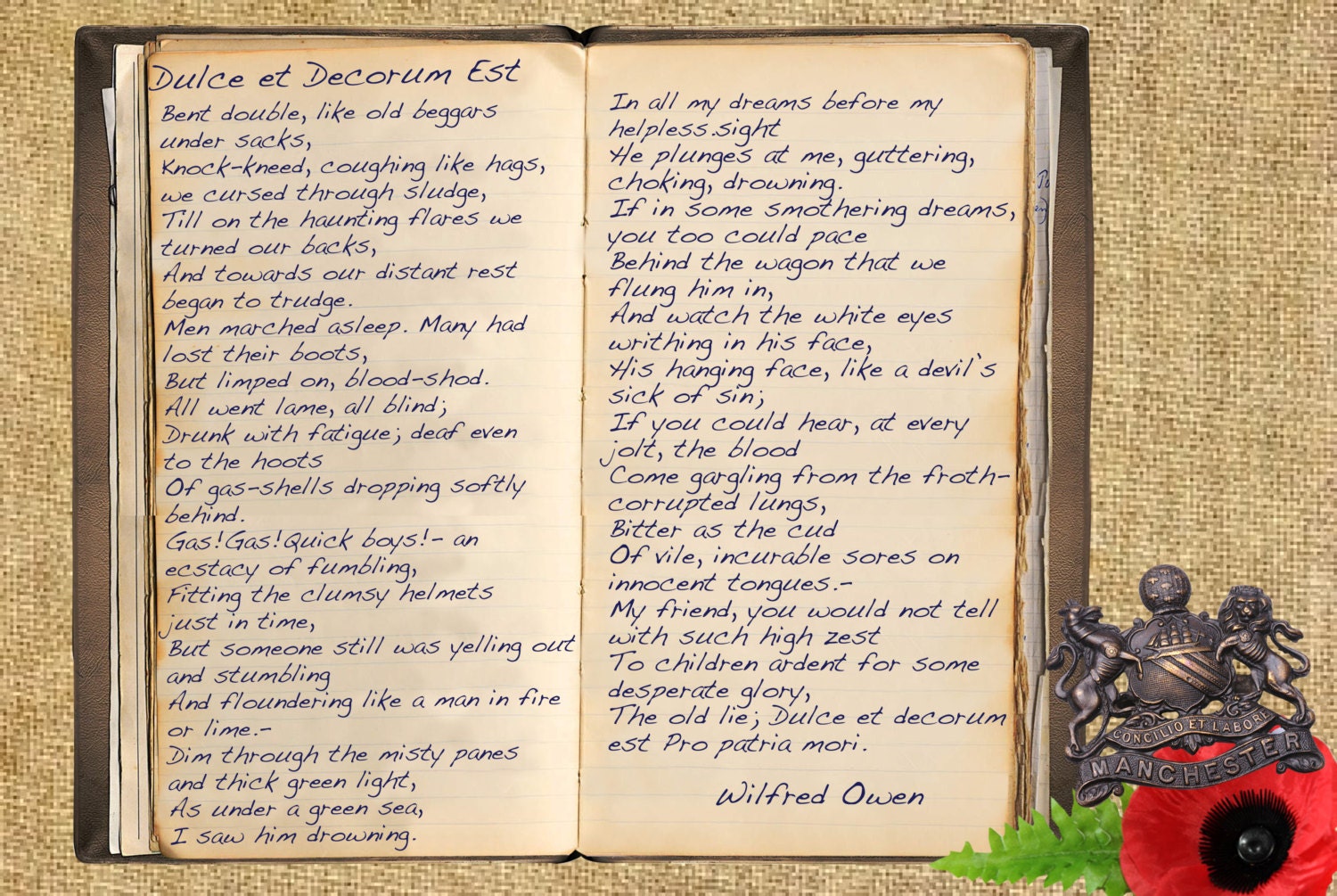 Wilfred Owen Dulce et Decorum Est First World War