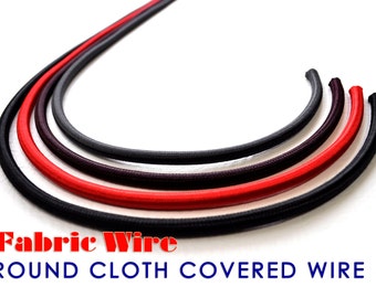 Cloth Covered Electrical Wire Pendant Lighting by FabricWire