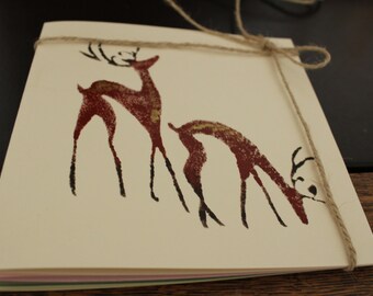 Deer greeting card | Etsy