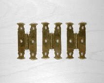 Antique Brass Hinges / Brass H Hinges / Cupboard Hinges / Cabinet ...