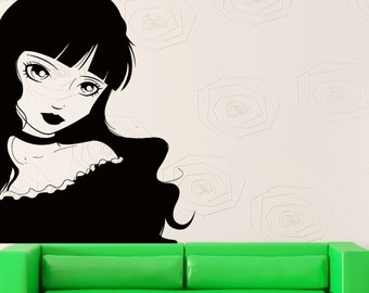 Wall Sticker Vinyl Decal Hot Sexy Girl Hair by Wallstickers4you