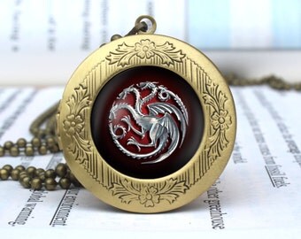 Game of Thrones Necklace House Stark Winter is Coming Pendant with ...