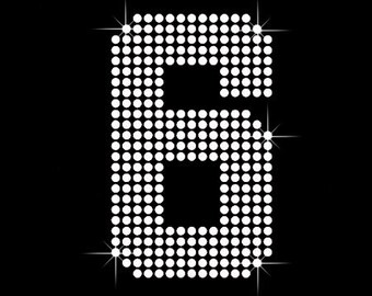 Popular items for rhinestone number on Etsy