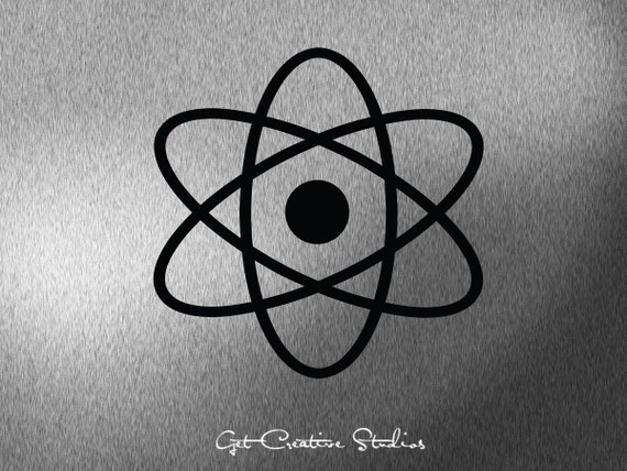 Atom Decal Atomic Decal Nuclear Wall Sticker Symbol Energy