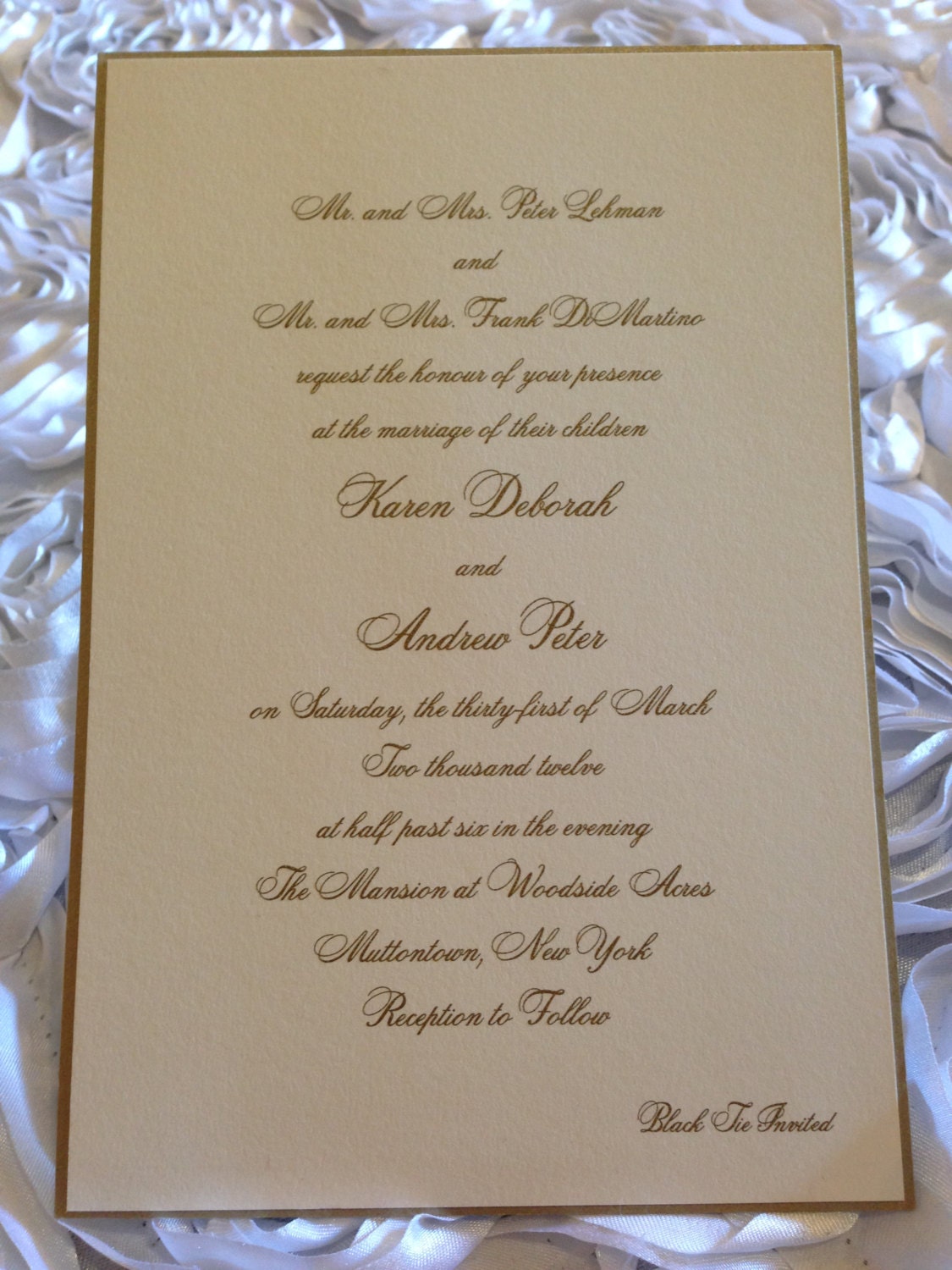 2 layer invitation – OnePaperHeart – Stationary & Invitations