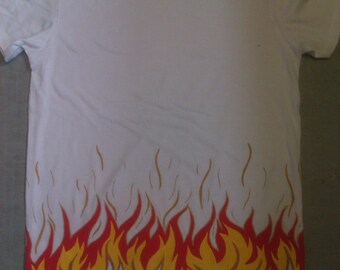 Popular items for fire tshirt on Etsy