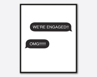Popular items for we are engaged on Etsy