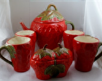 Popular items for strawberry mugs on Etsy