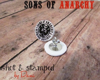 Sons Of Anarchy** Redwood Original** Motorcycle Club Earrings** SOA ...