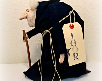 Stuffed Animals Primitive Dolls Wool Work & by HandOfBelaPeck