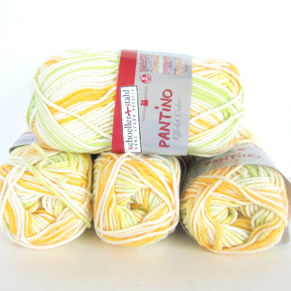 Variegated Cotton/Acrylic Yarn 5 skeins of Pantino by