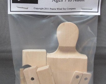 Limberjack Dancing Doll Kit by prairiewindtoys on Etsy