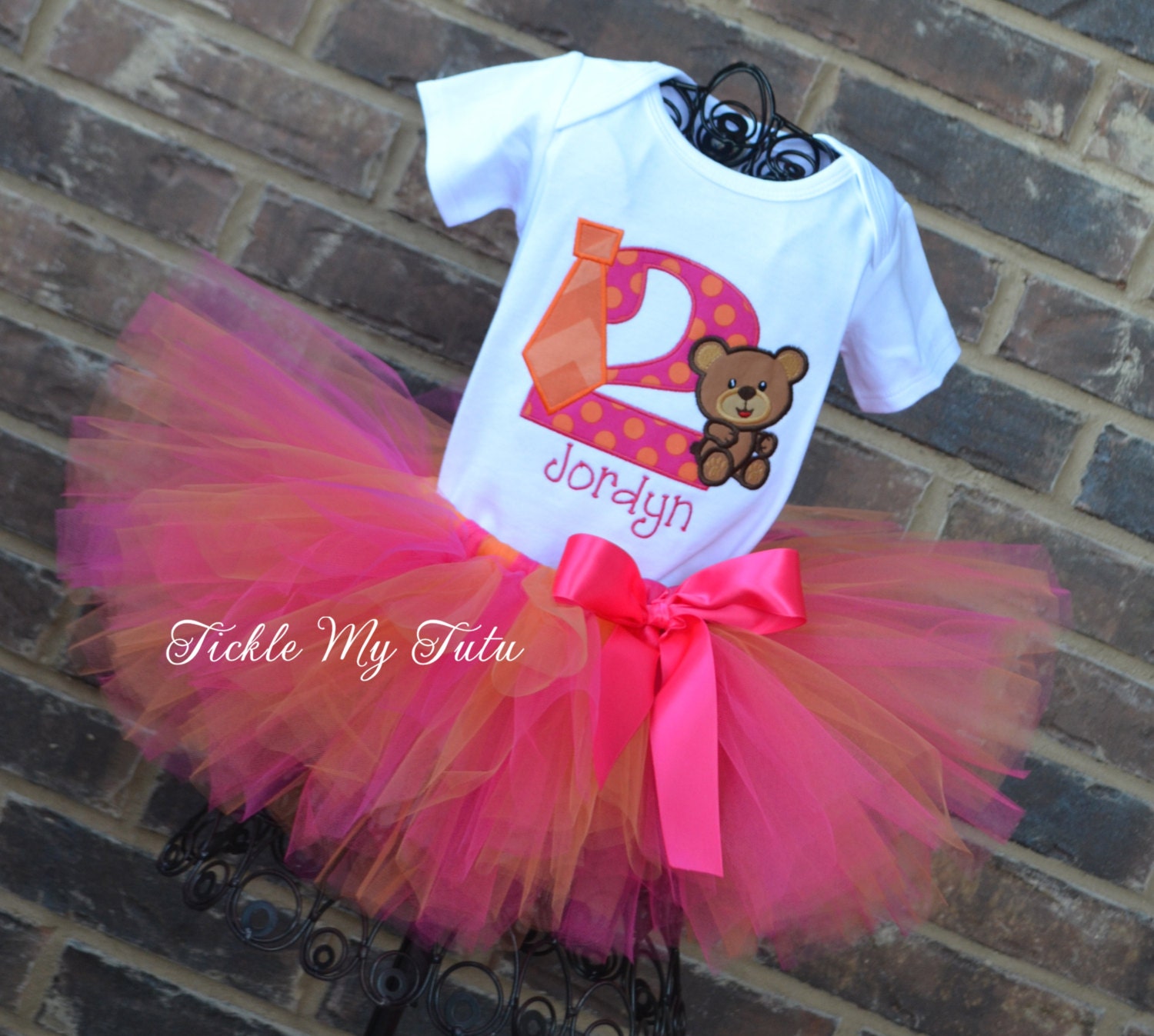 Tutus Ties and Teddy Bears Birthday Party Tutu Outfit-Tutus