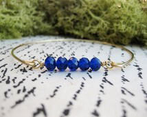 Popular items for royal blue bangle on Etsy