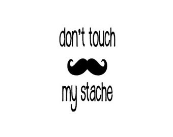 Popular items for stache decal on Etsy