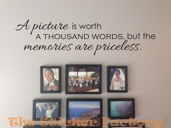 Items Similar To A Picture Is Worth A Thousand Words But The Memories