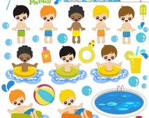 Unique cute boy pool related items | Etsy