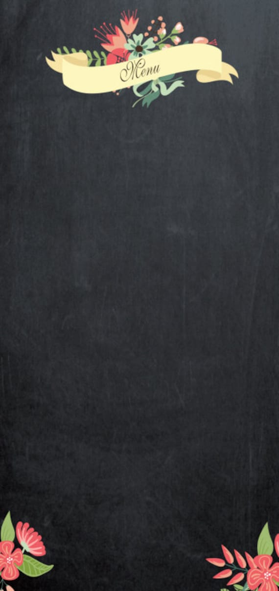 Wedding Menu Background