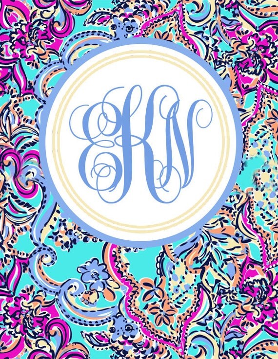 Lilly Pulitzer Binder Covers Monogram
