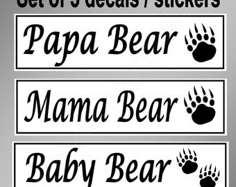 Bear claw decal | Etsy